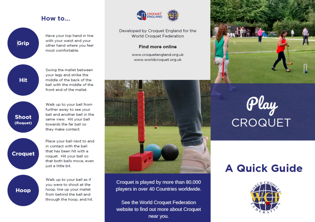 WCF Advice Sheets and downloads - World Croquet Federation